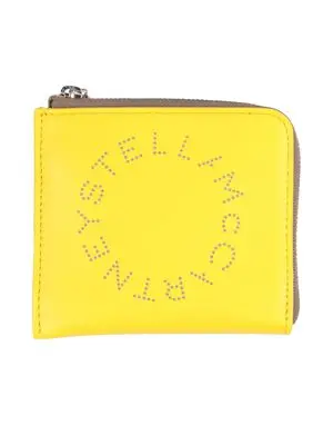 Stella McCartney Wallet Textile Fibers - Yellow
