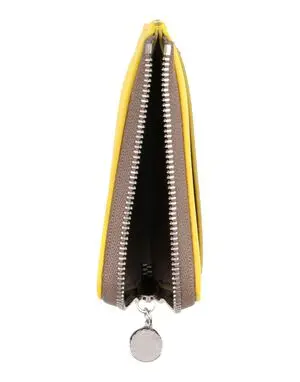 Stella McCartney Wallet Textile Fibers - Yellow