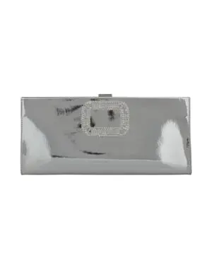 ROGER VIVIER Handbag In Glossed Leather Silver