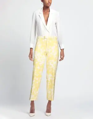 Red Valentino Floral Print Trousers - Yellow