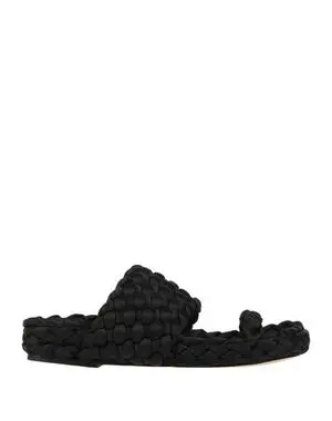 PALOMA BARCELO Textile Fibers Thong Sandals - Black