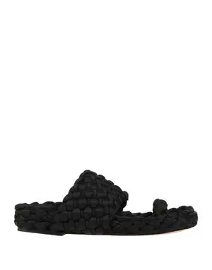 PALOMA BARCELO Textile Fibers Thong Sandals - Black