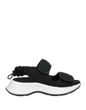 Hogan Textile Fibers Sandals - Black