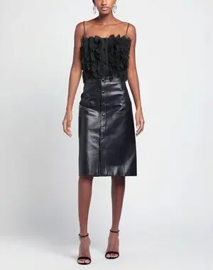 MSGM Ruched Taffeta Top