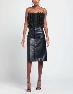 MSGM Ruched Taffeta Top