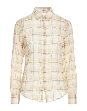 CAMICETTASNOB Checked Shirt - Beige