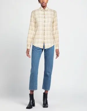 CAMICETTASNOB Checked Shirt - Beige