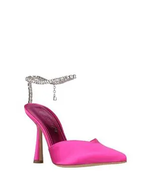 ALDO CASTAGNA Leather Pumps With Crystal Embellishments