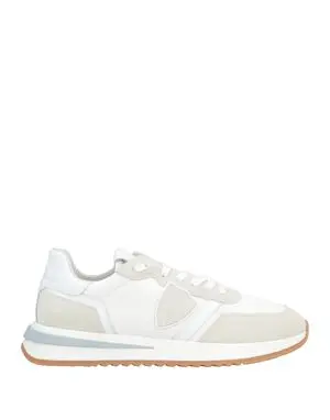 Philippe Model Philippe Model Light Leather And Textile Sneakers White