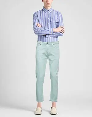 PT TORINO Light Cotton Straight-leg Jeans - Military Green