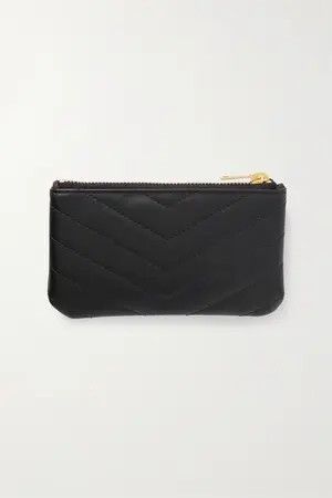 Saint Laurent Cassandre Quilted Leather Wallet