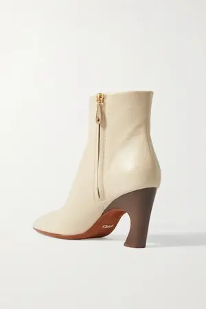 Chloé Net Sustain Oli Leather Ankle Boots