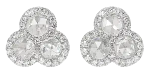 DAVID MORRIS 18-karat White Diamond Earrings