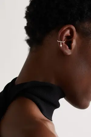 ANITA KO Daphne 18-karat Diamond Ear Cuff