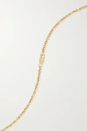 Alison Lou Welcome Home 14-karat Enamel And Diamond Necklace