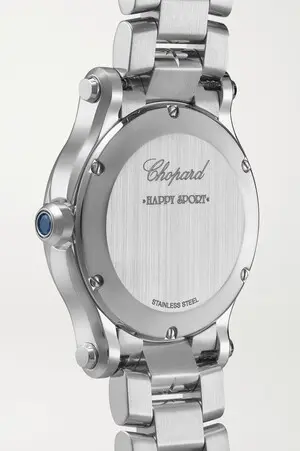 Chopard Happy Sport 30mm Stainless Steel And Diamond Watch