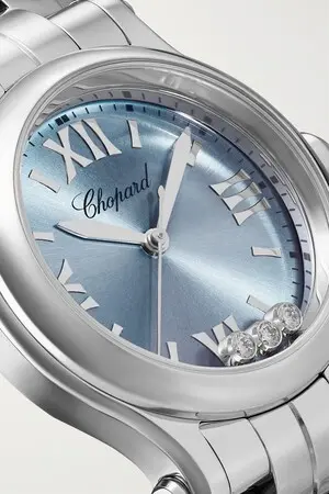 Chopard Happy Sport 30mm Stainless Steel And Diamond Watch