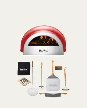 DELIVITA Pizzaiolo Wood-fired Oven - Red