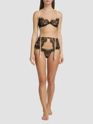 Kiki De Montparnasse Art Deco Eyelash-lace Garter