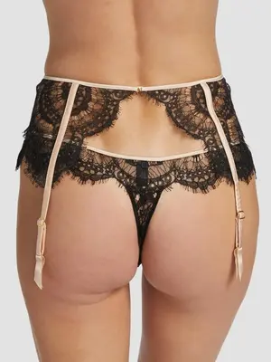 Kiki De Montparnasse Art Deco Eyelash-lace Garter
