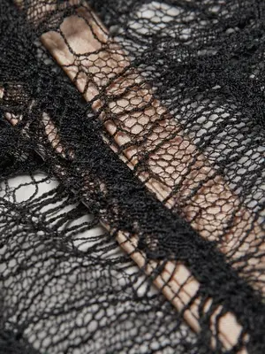 Kiki De Montparnasse Art Deco Eyelash-lace Garter