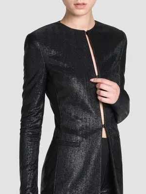 Giorgio Armani Sparkle Round-neck Jacket