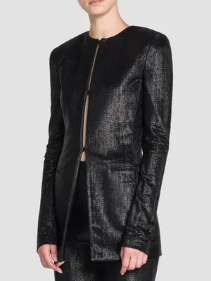 Giorgio Armani Sparkle Round-neck Jacket