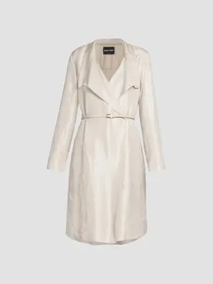 Giorgio Armani Belted Metallic Jacquard Jacket