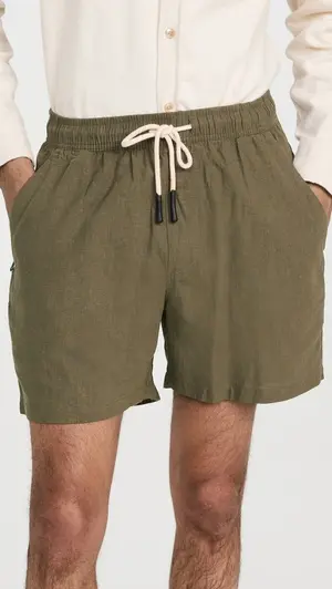 Oas Linen Blend Shorts