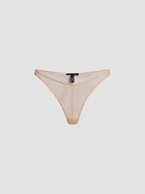 Kiki De Montparnasse Mon Cheri Sheer Lace Briefs Blush