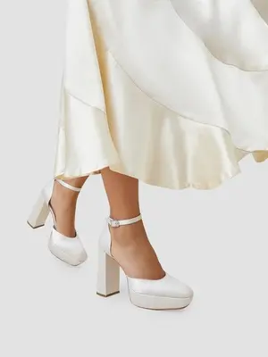 LOEFFLER RANDALL Selina Ankle-strap Platform Pumps