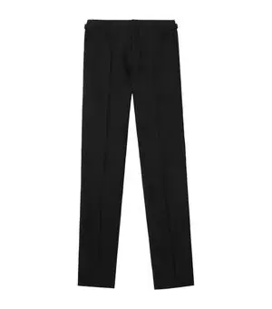 Burberry Equestrian Knight Jacquard Tuxedo Trousers
