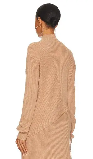 L'academie Leola Mock Neck Sweater