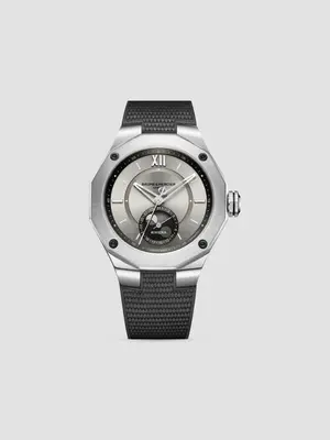 Baume & Mercier Riviera Stainless Steel & Rubber Moon-phase Watch - Black