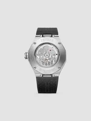 Baume & Mercier Riviera Stainless Steel & Rubber Moon-phase Watch