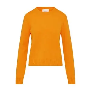 LISA YANG Mable Cashmere Crew Neck Sweater Apricot