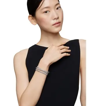 David Yurman Sculpted Cable Flex Diamond Bracelet 18.5mm