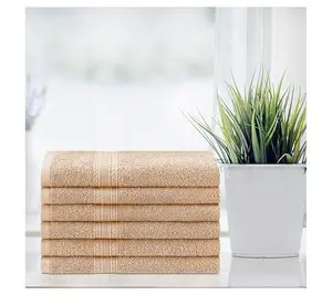SUPERIOR Cotton 6-piece Solid Hand Towel Set