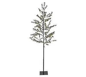 EVERLASTING GLOW 82.67' Electric Icy Tree W Warm White Lights Gerson Co - One-color