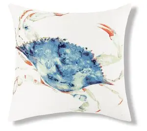 VALERIE PARR HILL 18' X 18' Marino Crab Pillow Valerie - One-color