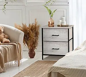 SORBUS 2 Drawer Nightstand Dresser