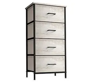 SORBUS Dresser With 4 Faux Wood Drawers - One-color