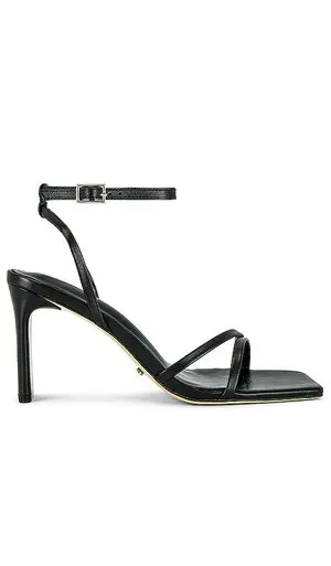 TONY BIANCO Corso Strappy Square Toe High Heel Sandals - Black Nappa