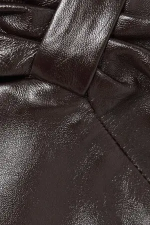 Zeynep Arçay One-shoulder Leather Mini Dress