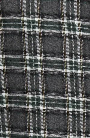 Nn07 Arne 5166 Plaid Cotton Flannel Button-up Shirt
