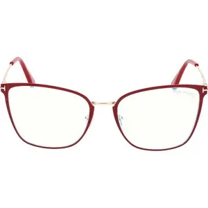 TOM FORD 56mm Butterfly Eyeglasses - Shiny Fucia