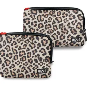 KUSSHI KUSSHI On The Go Pouch Set Leopard