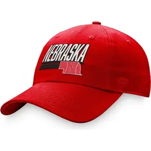 Top Of The World Nebraska Huskers Slice Baseball Cap - Red