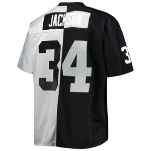 Mitchell & Ness Bo Jackson /silver Las Vegas Raiders Big & Tall Split Legacy Retired Player Replica Jersey