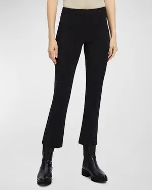 Theory Precision Ponte Slim Kick Pants - Blk